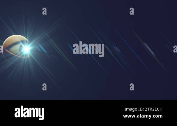 eye with WHITE light beam shine rays background loop animation New ...