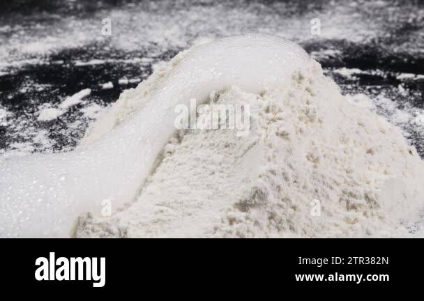 Chemical Reaction Texture Of Bubbling Powder. Experiments in the ...