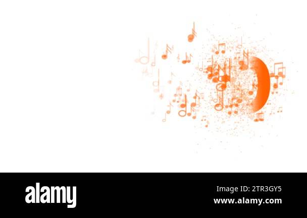 music notes. Word Disco consists of a set of musical notes Stock Video ...