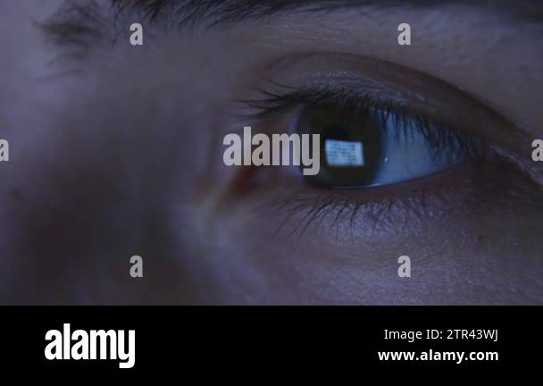 Computer reflection eyes close Stock Videos & Footage - HD and 4K Video ...