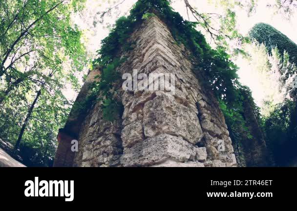 Biosphere Reserve "Askania Nova." Corner stone wall of an ancient ...