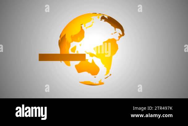 News Intro With Rotation Planet Earth Globe With Planets Highlighted 3D ...