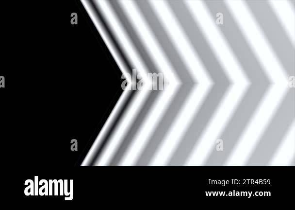 Formation of arrow. Dynamic black and white transition animation ...