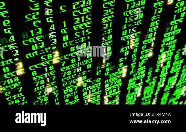 Blocks of abstract program matrix code are written and moved in the virtual space. Code on a ...