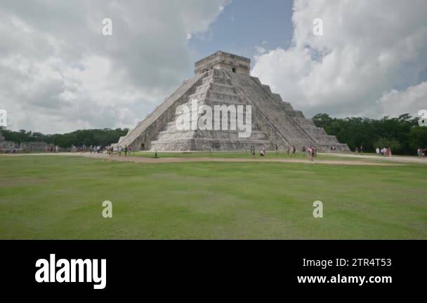 Chichen Itza,Maya pyramid. Historical ruins of ancient civilization of ...
