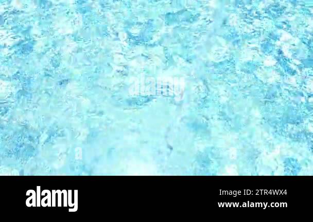Pool Water Background Loop. 4k, close-up. water flows into the pool ...