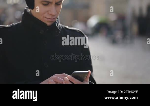 Man walking using mobile phone Stock Videos & Footage - HD and 4K Video ...