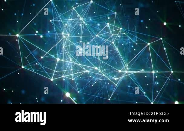 Abstract plexus shapes. Digital, communication and technology background with lines and dots ...