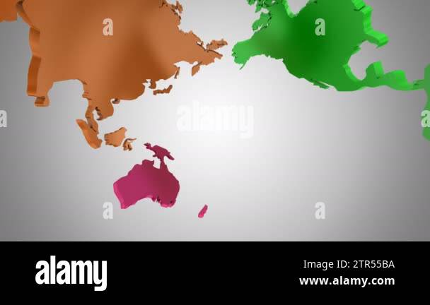 World Map Turns Into a Globe. A look inside Stock Video Footage - Alamy