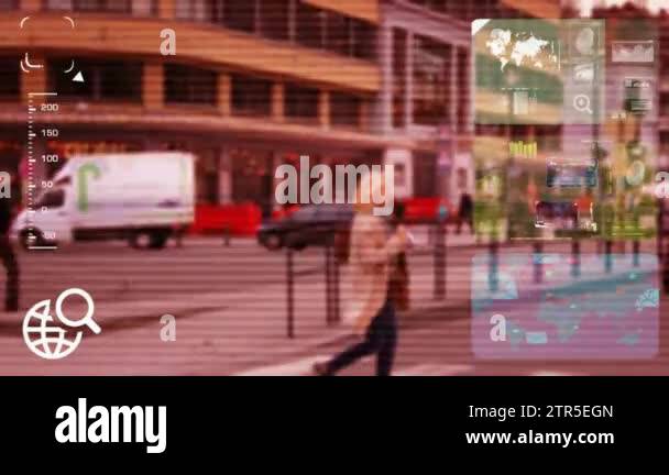 Square - monitor - screen - CCTV camera - red Stock Video Footage - Alamy