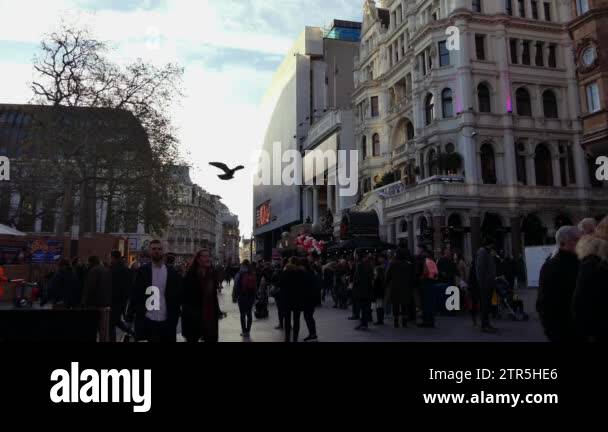 LONDON, UK. December 21,. The junction of Charing Cross Road and ...
