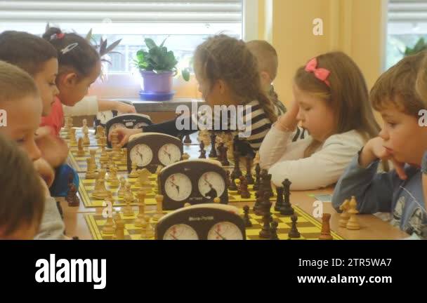 Kids playing chess tournament Stock Videos & Footage - HD and 4K Video ...