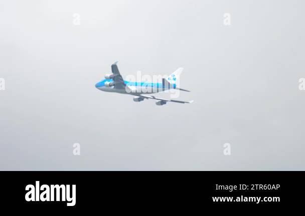 KLM Boeing 747 take-off Stock Video Footage - Alamy