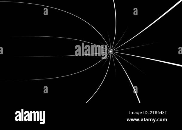Animating light rays from a point. Abstract animated background of ...