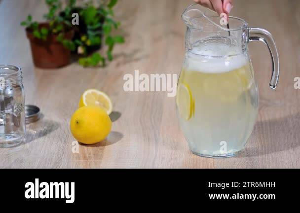 Lemonade lemon water drink Stock Videos & Footage - HD and 4K Video ...