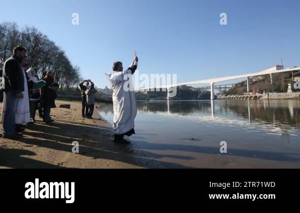 Celebrating Baptism of Jesus Stock Video Footage - Alamy