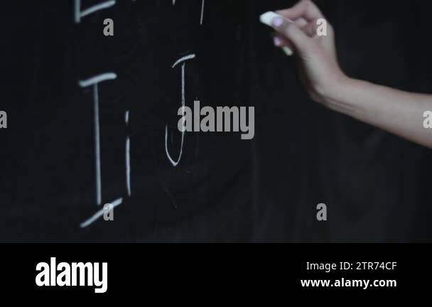 Education concept - ABC alphabet school blackboard concept. School ...