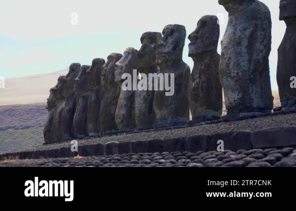 Moai statues rapa nui easter island Stock Videos & Footage - HD and 4K ...