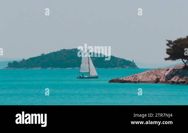 Wind boat passing Stock Video Footage - Alamy