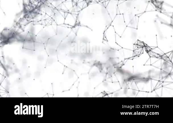 Technologies. Abstract background with plexus connections wire frame web. Seamless looping Stock ...