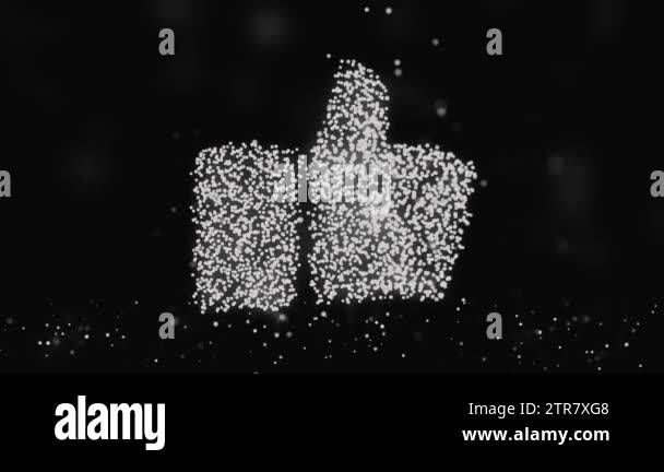 Animation of plexus network from like symbol on colorful background ...