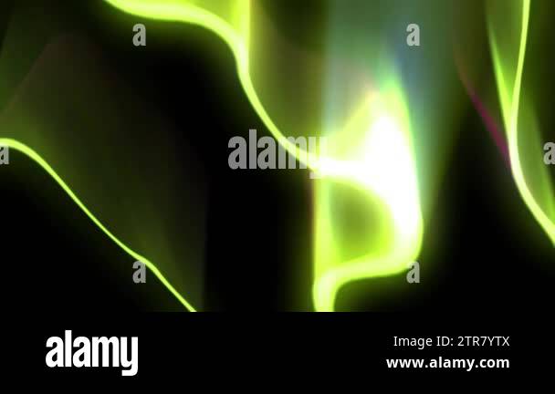 Abstract animation motion graphic with colorful shining aurora or aura ...