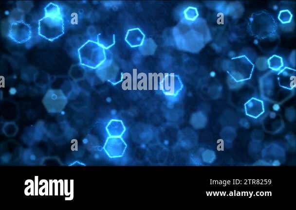 Drawing Hexagon Shapes Motion Background Animation - Loop Blue Stock ...