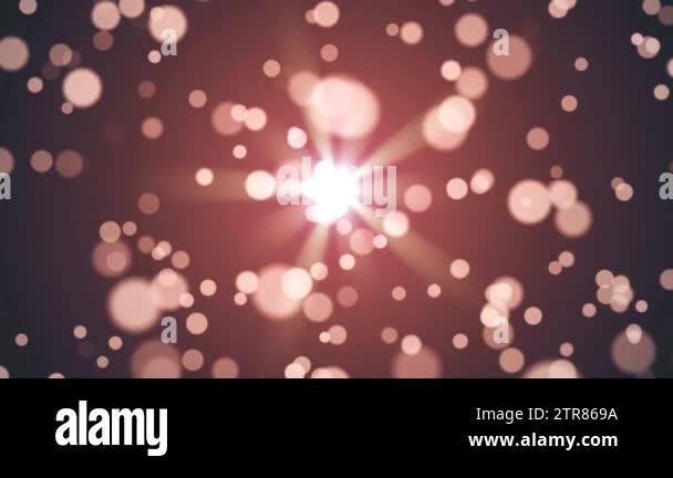abstract soft moving blinking circle background with star shine ...