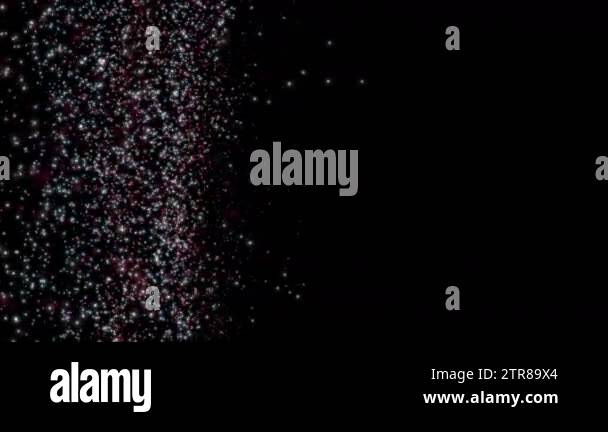 Futuristic animation with particle object and light shimmer in slow motion, 4096x2304 loop 4K ...