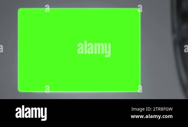 close-up of old movie film projector with 16 x 9 aspect ratio chroma ...