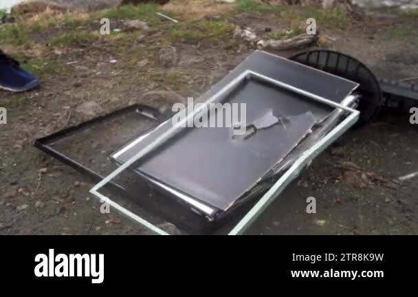 Broken monitor glass shards Stock Videos & Footage - HD and 4K Video ...