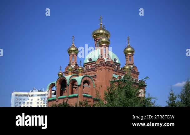 Orthodox cathedral russian orthodox church Stock Videos & Footage - HD ...