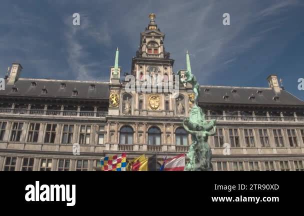 Antwerp statue fountain brabo Stock Videos & Footage - HD and 4K Video ...