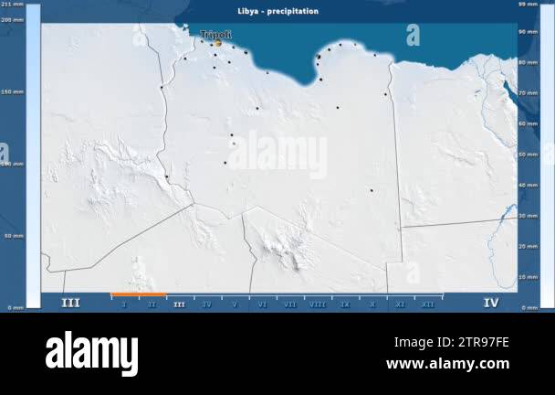 Precipitation by month in the Libya area with animated legend - English ...