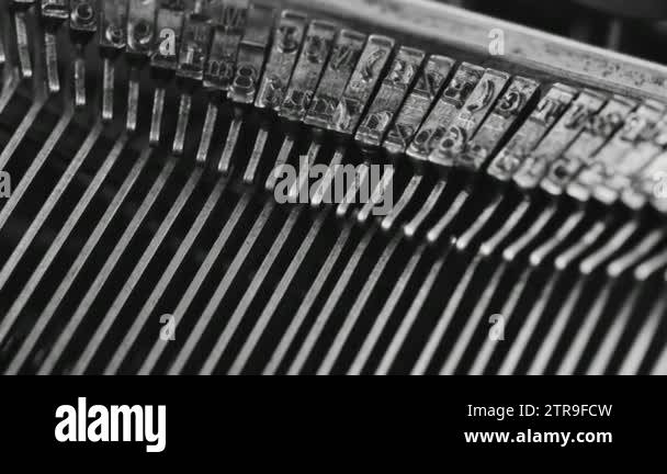 Retro writing machine prints Stock Videos & Footage - HD and 4K Video ...