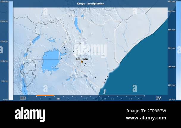 Precipitation by month in the Kenya area with animated legend - English ...