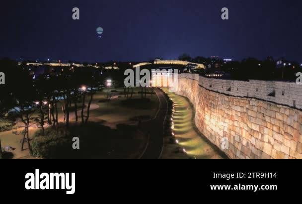 Hwaseong fortress night traditional Stock Videos & Footage - HD and 4K ...