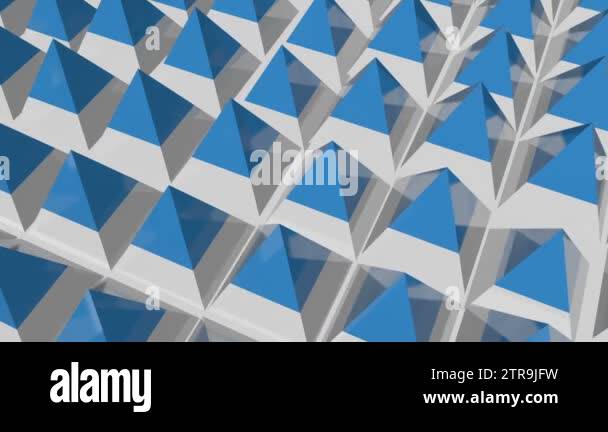 Animated floor formed from pyramids Stock Video Footage - Alamy