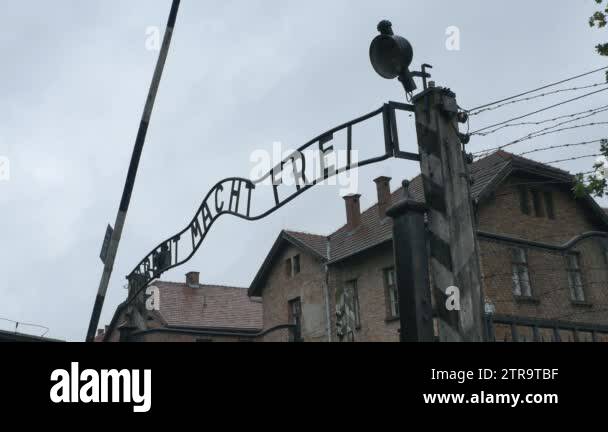 Auschwitz gate stop sign Stock Videos & Footage - HD and 4K Video Clips ...