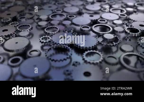 Gear cogs rotating system gearbox watch mechanism 4K Stock Video ...