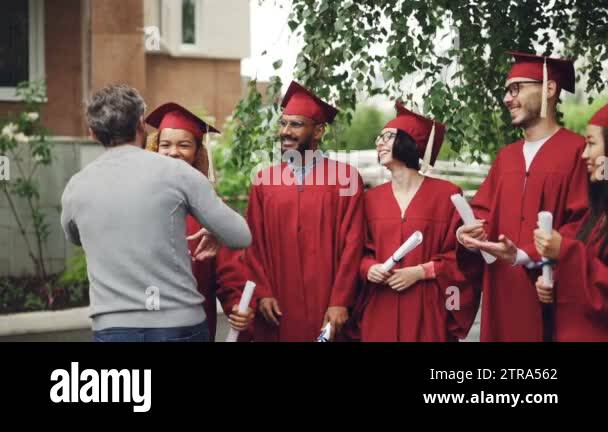 Student shaking teachers hand Stock Videos & Footage - HD and 4K Video ...