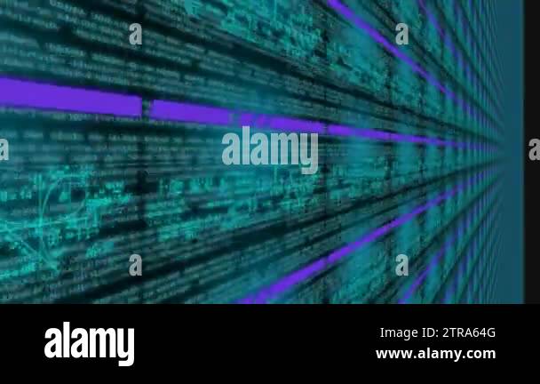 Left view - ulta dimension - coding message - lines of data ...