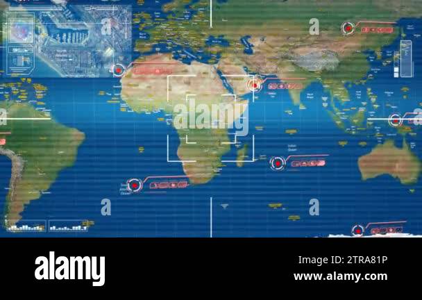 High tech world map Stock Videos & Footage - HD and 4K Video Clips - Alamy