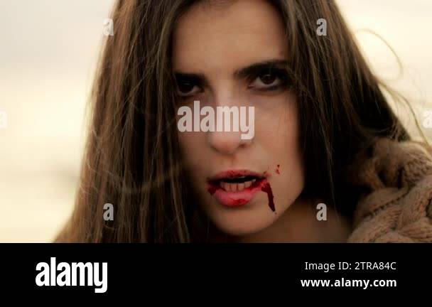 Female vampire blood face Stock Videos & Footage - HD and 4K Video ...