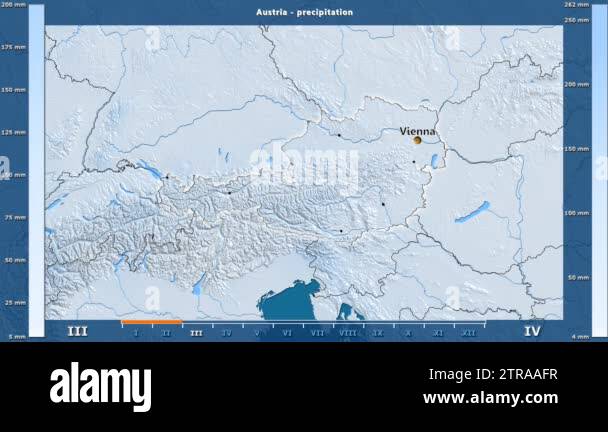 Precipitation by month in the Austria area with animated legend ...