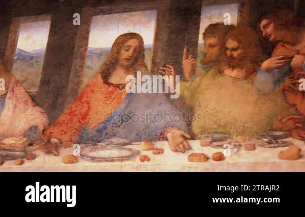 Painting last supper in museum Stock Videos & Footage - HD and 4K Video ...