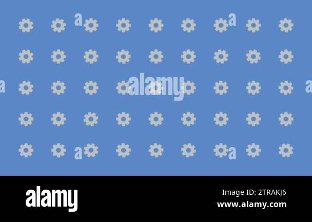 COGS Turning Randomly Cartoon Vector Background Stock Video Footage - Alamy