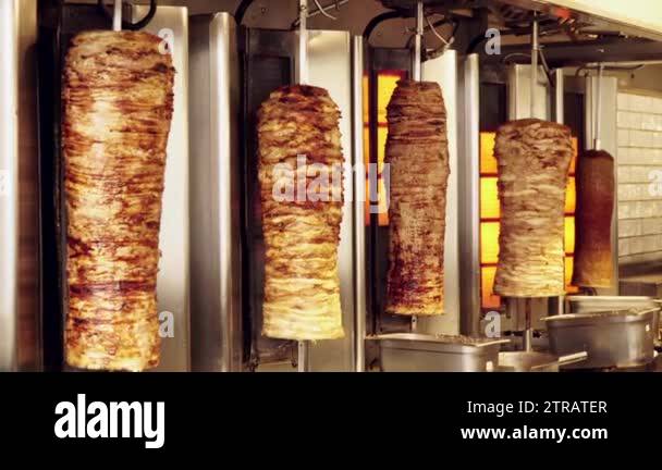 Lamb doner kebab rotating Stock Videos & Footage - HD and 4K Video ...