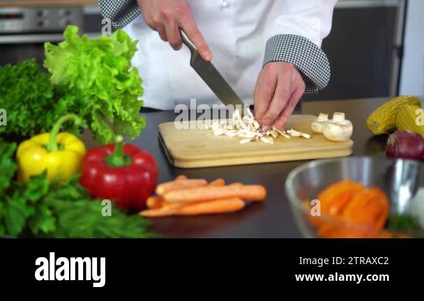 Chef food champignon mushroom Stock Videos & Footage - HD and 4K Video ...