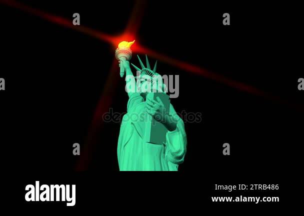 Digital rendering statue liberty Stock Videos & Footage - HD and 4K ...